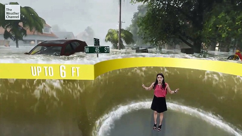The Weather Channel Uses Animation to Show Dangers of Storm Surge | The ...